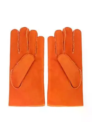 MOORER Hideko Suede Gloves - Orange