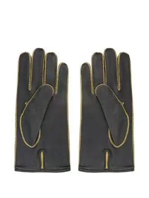 MOORER Leather Gloves - Black