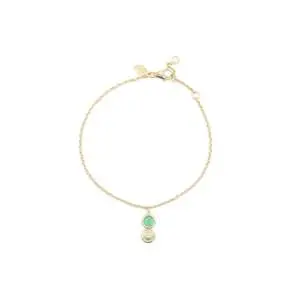 BONDEYE JEWELRY Julie Gemstone Bracelet - Emerald