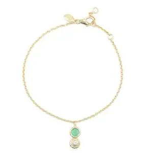 BONDEYE JEWELRY Julie Gemstone Bracelet Emerald