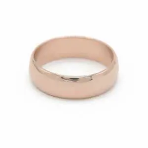 BONDEYE JEWELRY Dome Band Ring Rose Gold