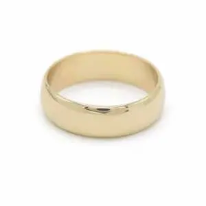 BONDEYE JEWELRY Dome Band Ring - Yellow Gold