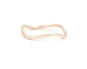 BONDEYE JEWELRY Wave Ring - Rose Gold