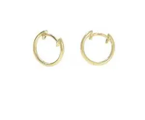 BONDEYE JEWELRY Dylan Hoop Earrings - Yellow Gold