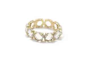 BONDEYE JEWELRY Gemstone Eternity Band - Yellow Gold
