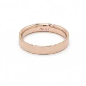 BONDEYE JEWELRY 14k Flat Band Ring - Rose Gold