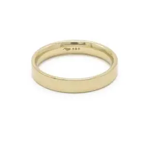 BONDEYE JEWELRY 14k Flat Band Ring - Yellow Gold