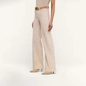 L'Agence Clayton Wide-leg Jean - Biscuit