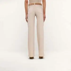 L'Agence Clayton Wide-leg Jean - Biscuit