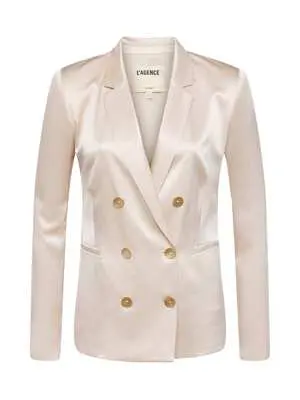 L'Agence Colin Silk Blazer - Champagne