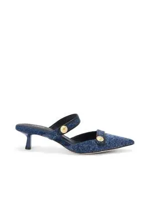 L'Agence Gilliane Denim Mule