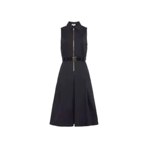 L'Agence Kylo Poplin Shirt Dress - Black