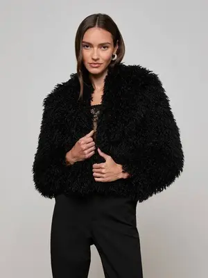 L'agence Faux Fur Outerwear For Women