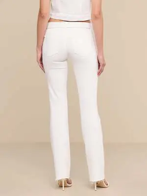 L'Agence Sneeki Low-rise Straight-leg Jean