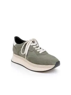 L'Agence Ivone Platform Sneakers - Light Brigade Suede