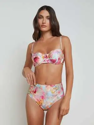 L'Agence Vanessa High-waisted Bikini Bottom