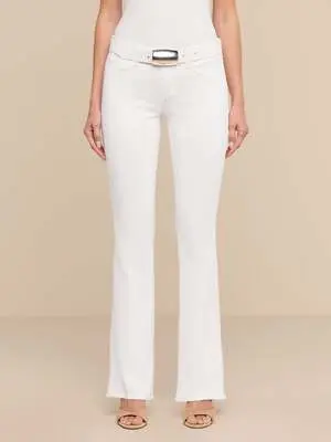 L'Agence Cara Low-rise Bootcut Jeans - Blanc