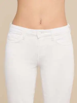 L'Agence Cara Low-rise Bootcut Jeans - Blanc