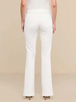 L'Agence Cara Low-rise Bootcut Jeans - Blanc