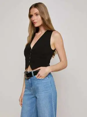 L'Agence Jianna Vest - Black