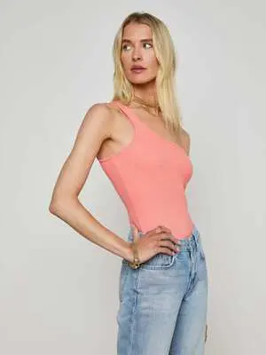 L'Agence Cassidy One-shoulder Bodysuit