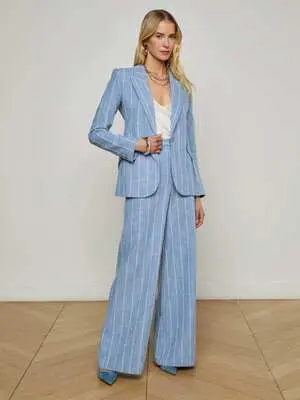 L'Agence Chamberlain Pinstriped Blazer