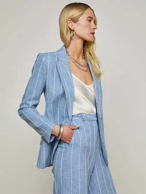 L'Agence Chamberlain Pinstriped Blazer