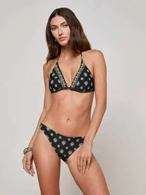 L'Agence Jean Bikini Bottom - Black/multi