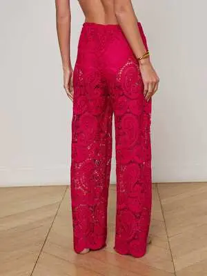L'Agence Geraldine Cover-up Pants - Fuschia