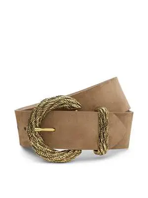 L'Agence Adelle Suede Belt - Cappuccino