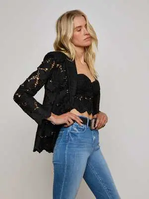 L'Agence Clementine Lace Blazer