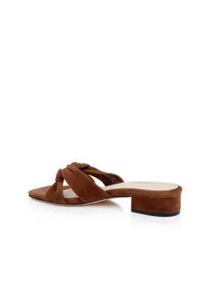L'Agence Lea Suede Knot Sandal