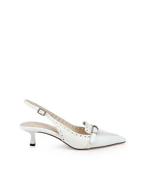 L'Agence Lourdes Leather Slingback Pumps