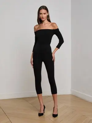 L'Agence Evelyn Off-the-shoulder Bodysuit
