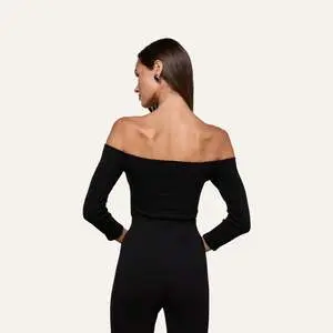L'Agence Evelyn Off-the-shoulder Bodysuit