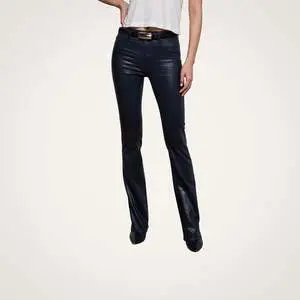 L'AGENCE Selma Coated Bootcut Jean - Deep Midnight Coated