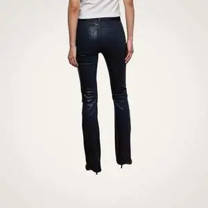 L'AGENCE Selma Coated Bootcut Jean - Deep Midnight Coated
