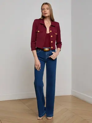 L'Agence Kumi Cropped Blazer