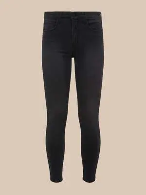 L'Agence Margot Cropped Skinny Jean - Dark Graphite
