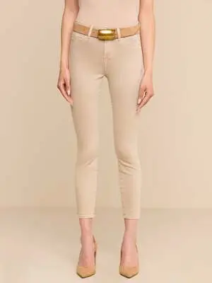 L'Agence Margot Cropped Skinny Jean - Biscuit