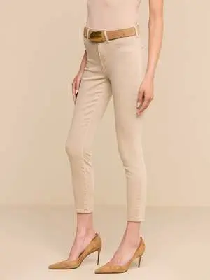 L'Agence Margot Cropped Skinny Jean - Biscuit