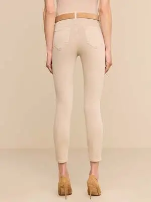 L'Agence Margot Cropped Skinny Jean - Biscuit