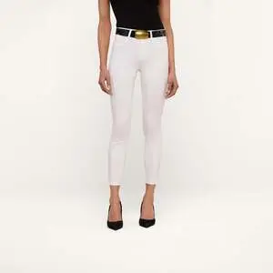 L'Agence Margot Cropped Skinny Jean - Blanc