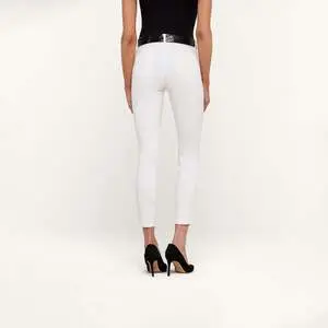L'Agence Margot Cropped Skinny Jean - Blanc