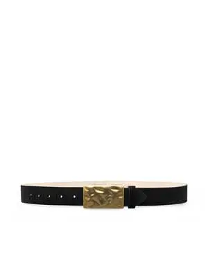 L'Agence Chara Suede Belt - Black
