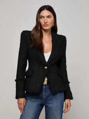 L'agence Textured Outerwear For Women