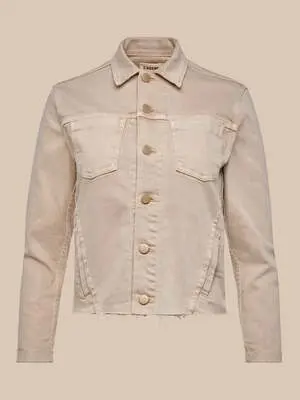 L'Agence Janelle Denim Jacket - Biscuit