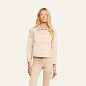 L'Agence Janelle Denim Jacket - Biscuit