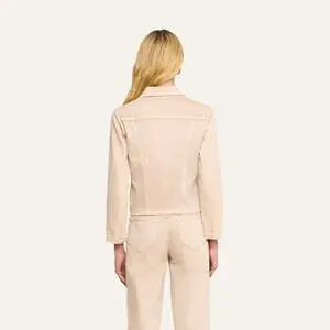 L'Agence Janelle Denim Jacket - Biscuit