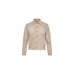 L'Agence Janelle Denim Jacket - Biscuit